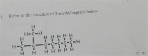Solved Refer To The Structure Of 2 Methylheptane Below