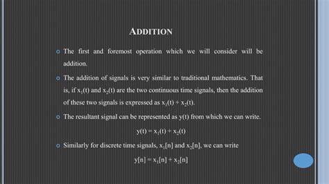 Operation On Signals Dependent Variables Pptx Technology And Computing