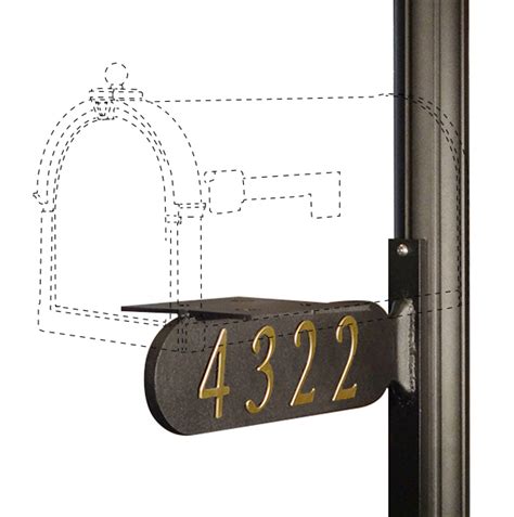 Edgewater Front Single Mailbox Mounting Bracket Forsite