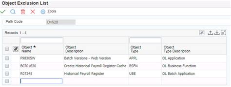 working with object usage tracking