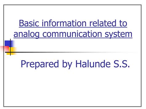 Basics Of Analog Communication System Ppt Digital Audio Computer Software And Applications