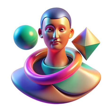 Unparalleled Traditional Portrait Of An Abstract Figure Composed Of Swirling Colors And