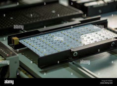 Led Light Production Image Of Circuit Board Stock Photo Alamy