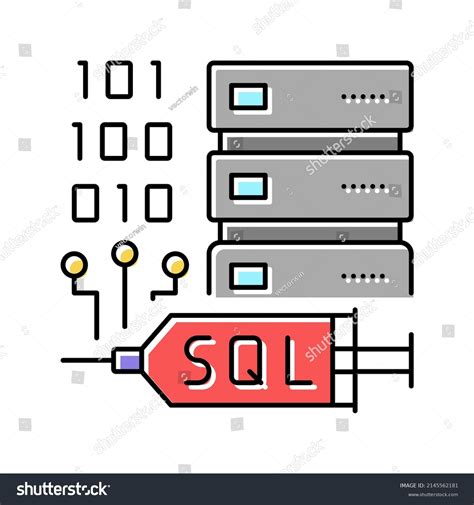 Sql 주사형 색상 아이콘 벡터 Sql 스톡 벡터로열티 프리 2145562181 Shutterstock