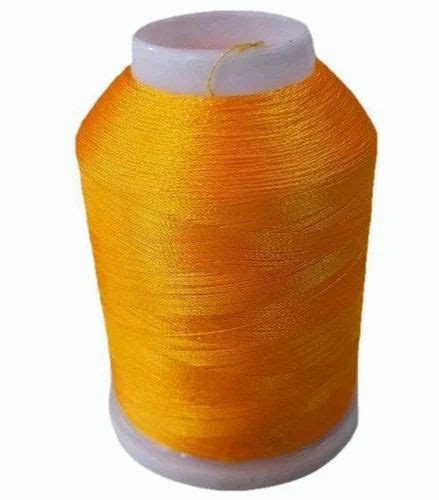 Polyester Mustard Embroidery Yarn Packaging Type Reel At ₹ 30piece