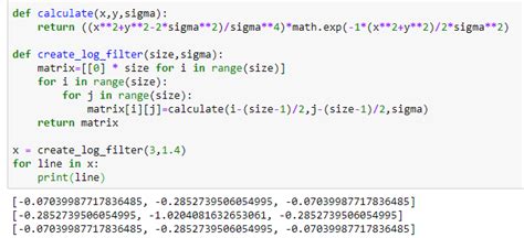Python Calculating Laplacian Of Gaussian Kernel Matrix Signal