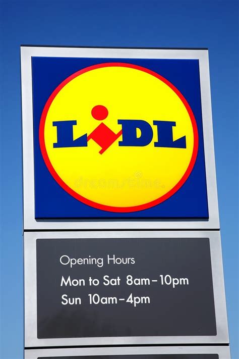 Lidl Sign Editorial Photography Image Of Shop Hours 64352462