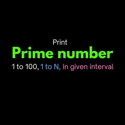 Print Prime Numbers From 1 To100 In Python