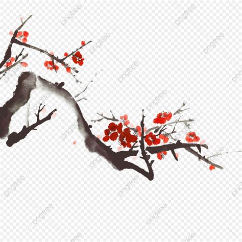 중국 일러스트 전통 수묵화 지점 클립 아트 지점 매화 Png 일러스트 및 Psd 이미지 무료 다운로드 Pngtree 꽃그림 수채화 배경 손글씨