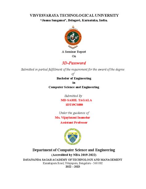 Technical Seminar Report Visvesvaraya Technological University “jnana