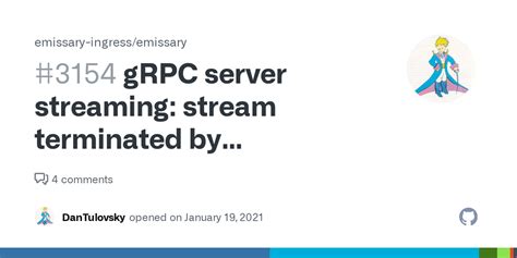 grpc server streaming stream terminated by rst stream with error code