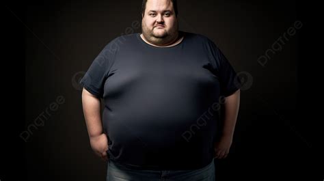 검은 배경에 뚱뚱한 남자 뚱뚱한 남자의 사진 신체 적합 배경 일러스트 및 사진 무료 다운로드 Pngtree