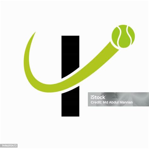 Letter I 템플릿의 테니스 로고 디자인 테니스 스포츠 아카데미 클럽 로고 Championship에 대한 스톡 벡터 아트 및 기타 이미지 Championship