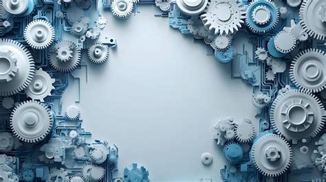 3d Ai Driven Automation Border Frame Concept As A Clean Border Frame