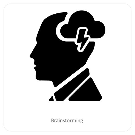Brainstorming And Idea Icon Concept Vector Art At Vecteezy
