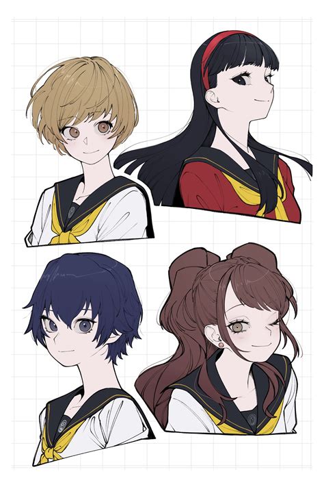 Shirogane Naoto Satonaka Chie Kujikawa Rise And Amagi Yukiko