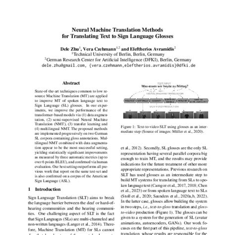 Neural Machine Translation Methods For Translating Text To Sign
