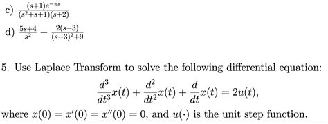 Solved TS 2 Dt2X T 2 T 2u T C S 1 E 1 Chegg Com
