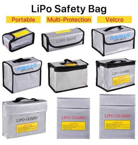 Rc 자동차 드론 배터리용 Lipo 내화 가방 Lipo 배터리 충전 Rc 배터리 가방 방수 가방 Lipo 가드 배터리 안전