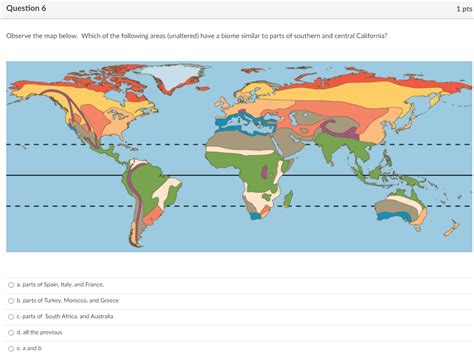 Solved Observe The Map Below Which Of The Following Areas Chegg Com