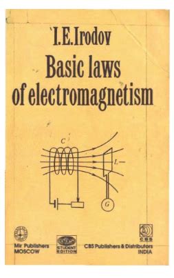 Book Basic Laws Of Electromagnetism By I E Irodov Pdf Web Education