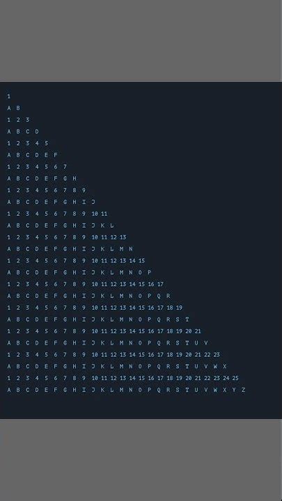 Shorts 🔥🔥 Javacode 💻💻 Java Program Print Alphabet A To Z Count With Numbers 📒📒 Youtube