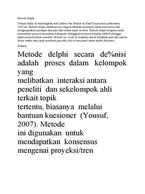 Metode Delphi Pdf
