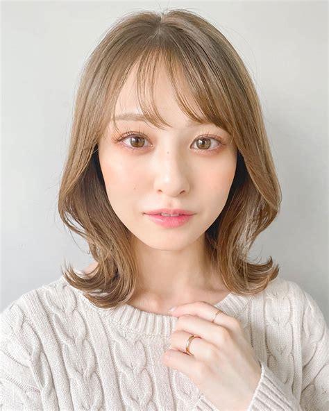 フェミニン ミディアム デジタルパーマ レイヤーカット×kyli表参道×kyli表参道 藤野ちずる×674707【hair】