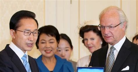 李대통령 세라핌 스웨덴 훈장 받아