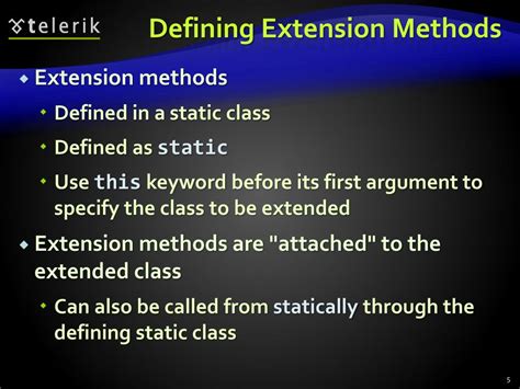 Ppt Extension Methods And Linq Powerpoint Presentation Free Download Id2563647