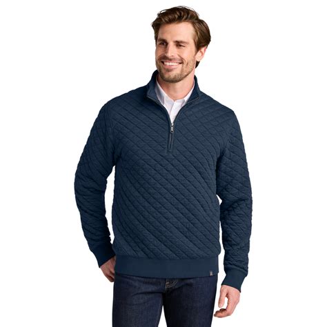 Wholesale Brooks Brothers® Diamond 14 Zip Wine N Gear