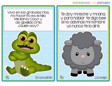 Floor Puzzle Animal Riddles In Spanish Adivinanzas De Animales En