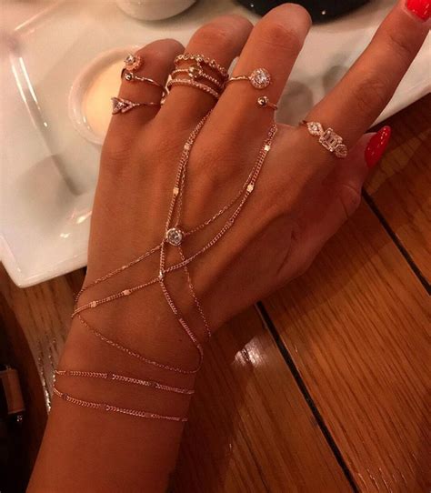 Zirkonia Rund Einstellbar Slave Armband Hand Kette 925 Sterling Silber
