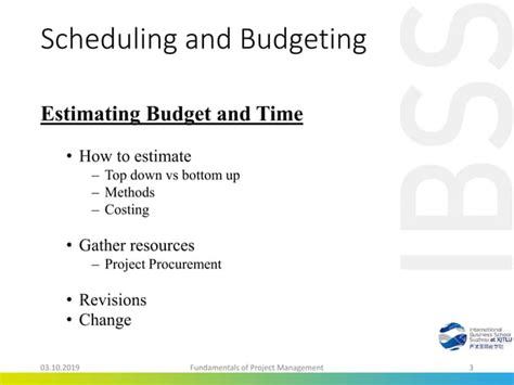 S07 Scheduling And Budgeting Pptx Business Business And Finance