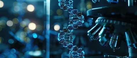 Premium Photo Advanced Biological Experiment With DNA Sequencing And Analysis