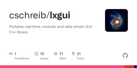 Github Cschreiblxgui Portable Real Time Modular And Data Driven