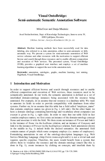 Pdf Visual Ontobridge Semi Automatic Semantic Annotation Software