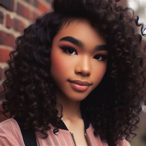 Blasian Girl Feminino Moda Personagens Femininas