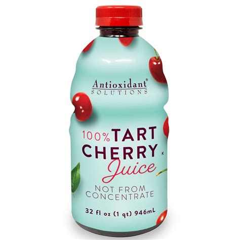 Antioxidant Solutions 100 Pure Tart Cherry Juice Not From Concentrate