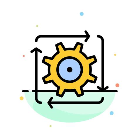 Workflow Automation Development Flow Operation Abstract Flat Color Icon