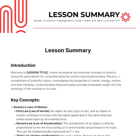 Free Summary Templates And Examples Edit Online And Download