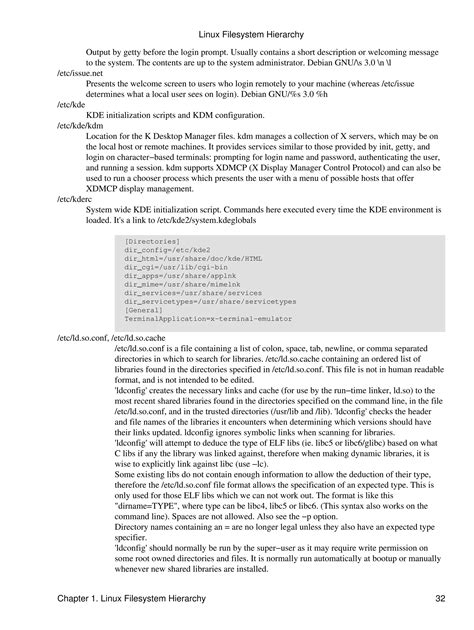 Linux Filesystem Hierarchy Pdf
