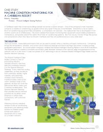 Machine Condition Monitoring For A Caribbean Resort