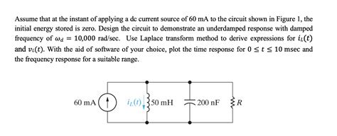 Solved Assume That At The Instant Of Applying A Dc Current Chegg Com