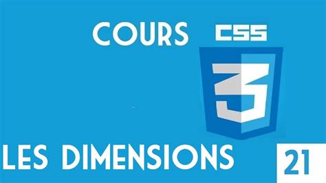 29 Html And Css Les Dimensions Youtube