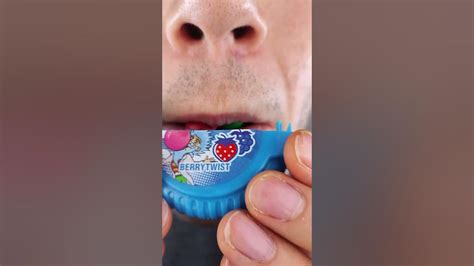 Blue Mini Bubble Gum Satisfying Asmr Asmr Shorts Youtube