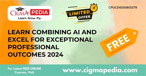 Learn Combining Ai And Excel For Exceptional Professional Outcomes 2024 Free Udemy Course