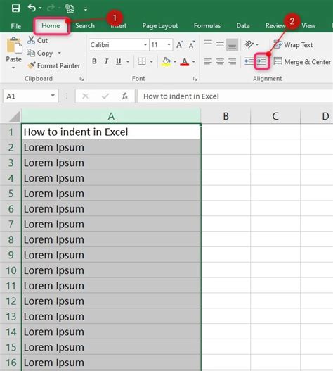 How To Indent Inside Excel Cell 5 Easy Ways Excel Wizard