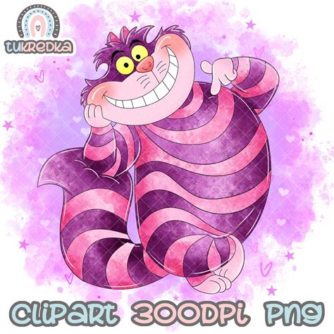 Alice In Wonderland The Cheshire Cat Clip Art Png Cartoon Sublimation