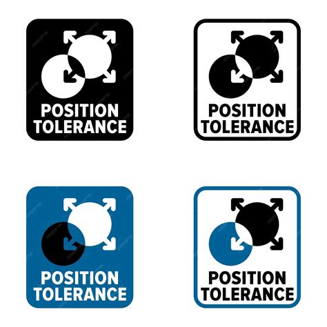 Premium Vector Position Tolerance Vector Information Sign